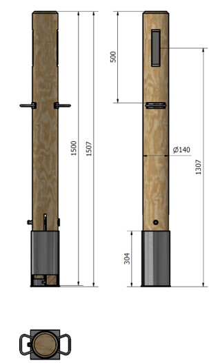 Borne Amovible PREMIUM - Solosar